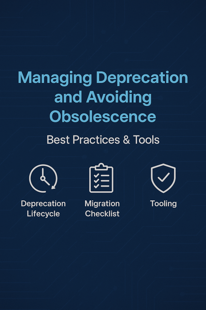 Managing Deprecation and Avoiding Obsolescence: Best Practices and Tools