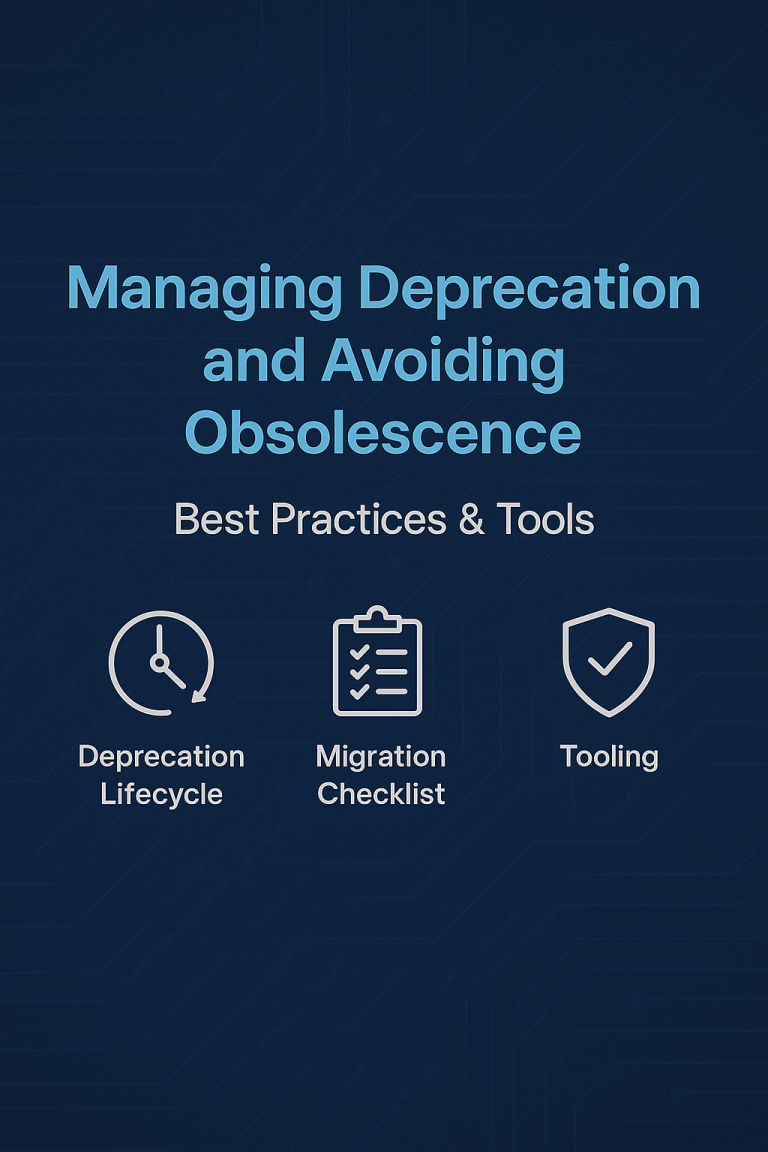 Managing Deprecation and Avoiding Obsolescence: Best Practices and Tools