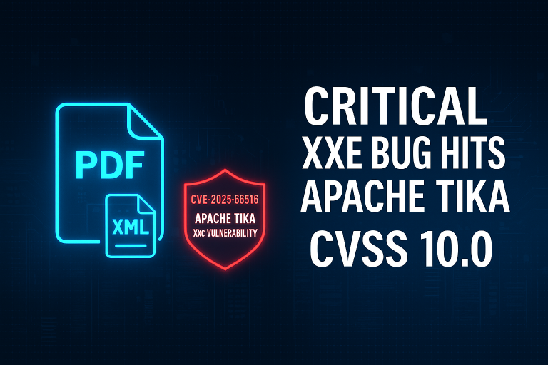 Apache Tika Hit by Critical XXE Vulnerability CVE-2025-66516 (CVSS 10.0) — Urgent Patch Required