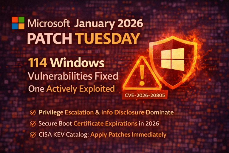Microsoft Fixes 114 Windows Flaws in January 2026 Patch, One Actively ...