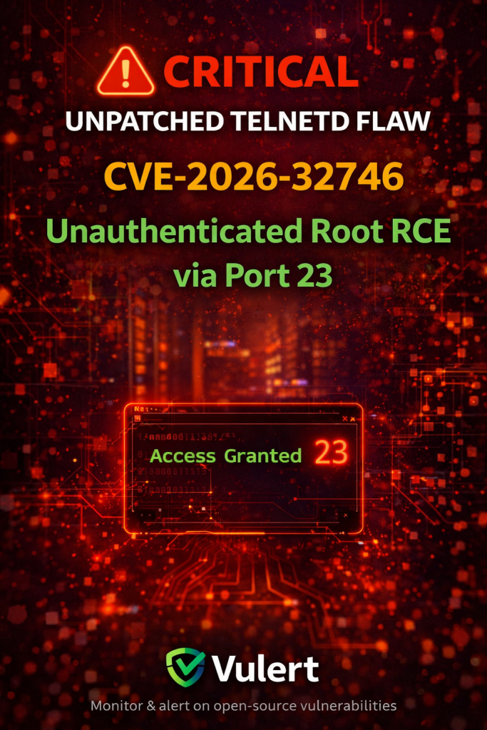 Critical Unpatched Telnetd Flaw (CVE-2026-32746) Enables ...